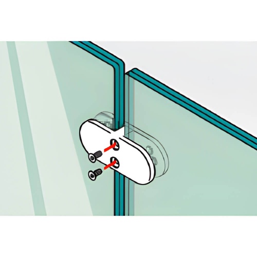 Flat Back Glass Clamps | Balustrades Brackets with Flat Base | Glass ...