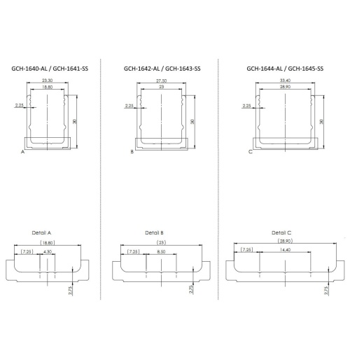 Top U-channel for Clamp on Frame Profile System