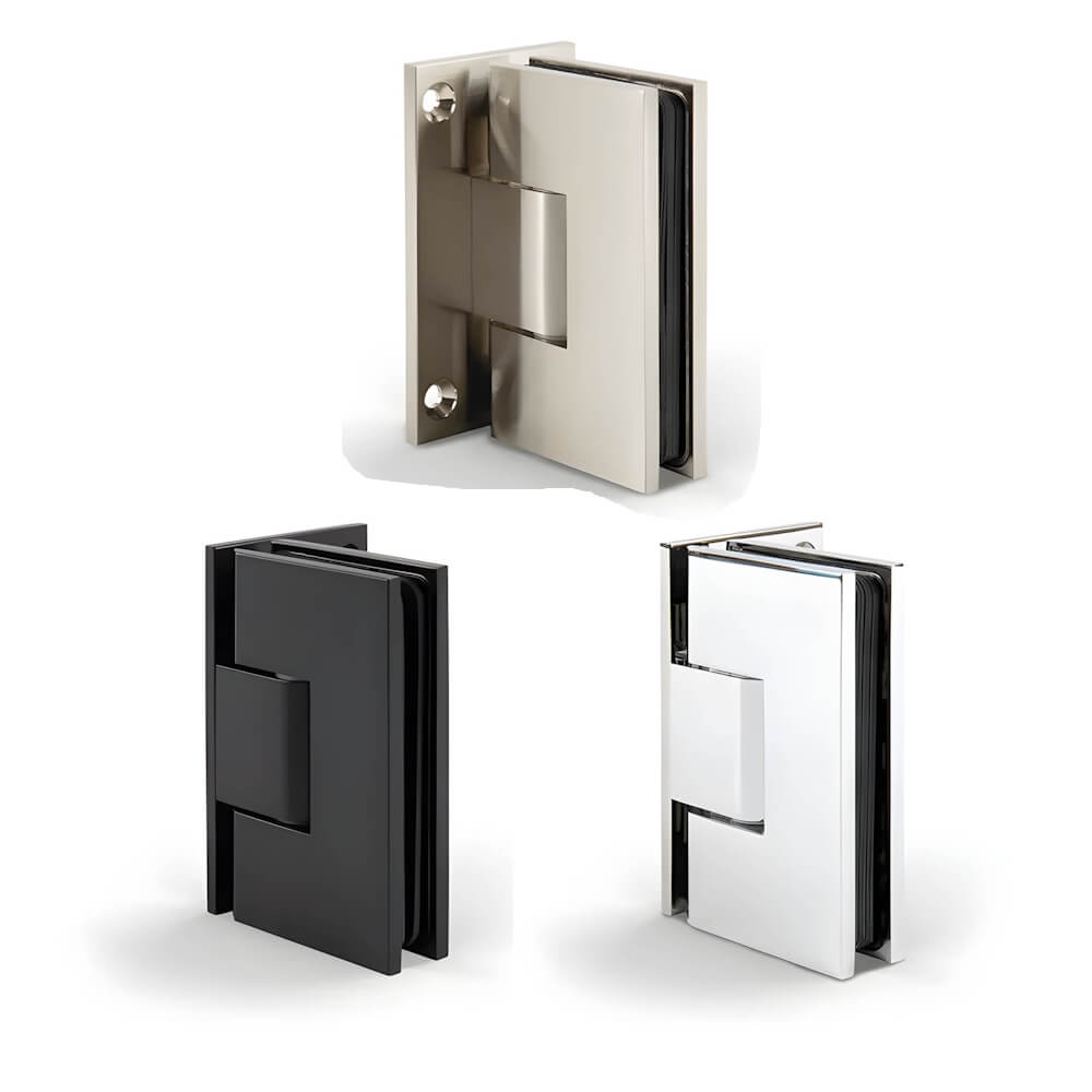 Wall Mounted Shower Door Hinge with Zero Position Adjustment