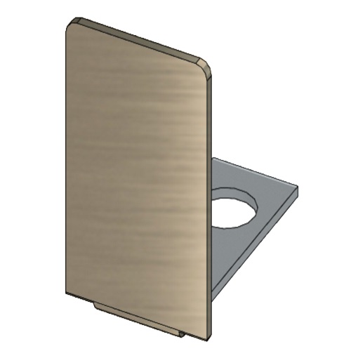 End Cap for 'UPF240' Series Shower U Profiles