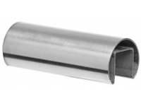 Stainless Steel Slotted Cap Rail - Round