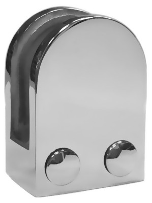 'D' Shaped Glass Clamp with Flat Base