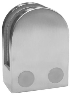 'D' Shaped Glass Clamp with Flat Base