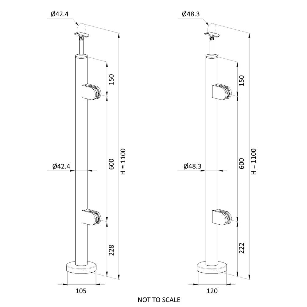 Stainless Steel End Post