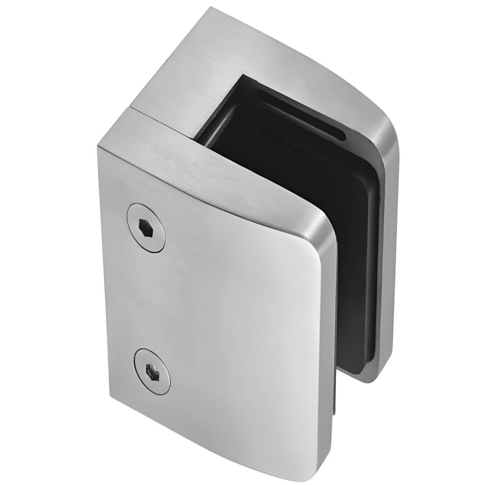 Extra Large Square Bracket with Flat Base for 15.0mm - 21.5mm Glass