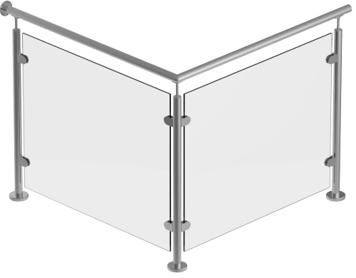 L Shaped, SUS 304, Ø42.4mm
