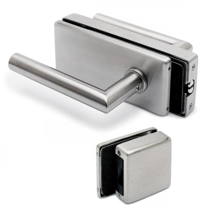Glass Door Lock / Latch with Magnetic Latch Fuction