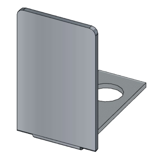 End Cap for 'UPF240' Series Shower U Profiles