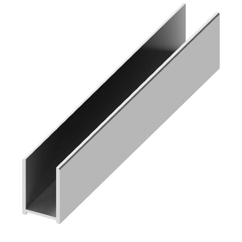 Shower U Profile for 8mm or 10mm Glass Screen