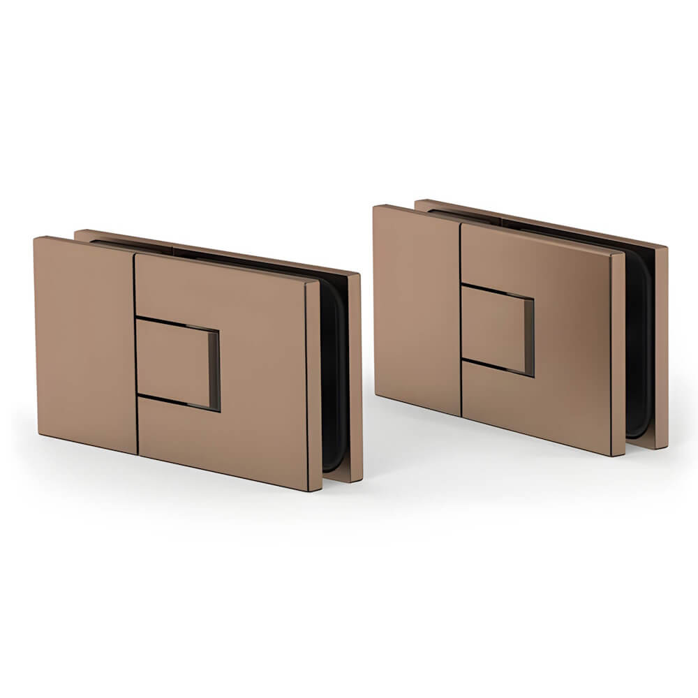 Prime Glass Door Hinge Set - Glass-to-Glass 180°