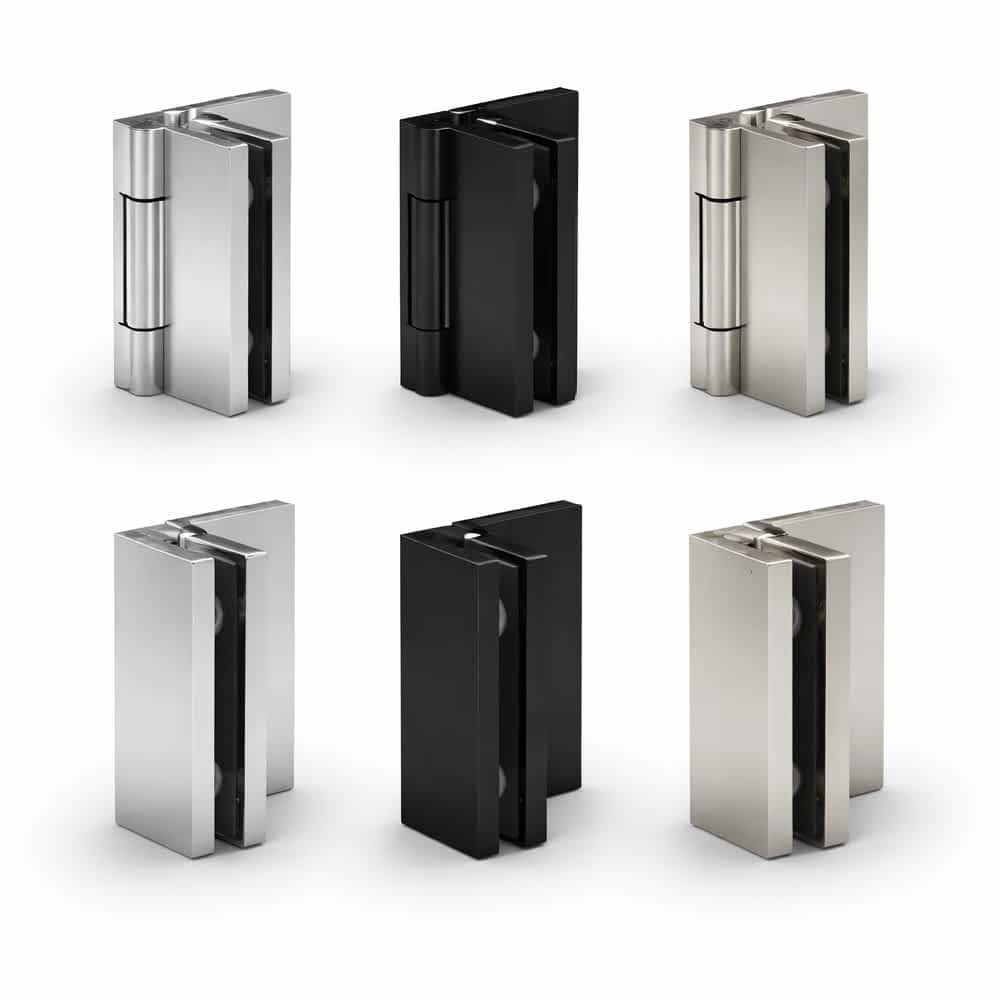TIMELESS Wall Mounted Shower Door Hinge - 90° Glass-to-Wall
