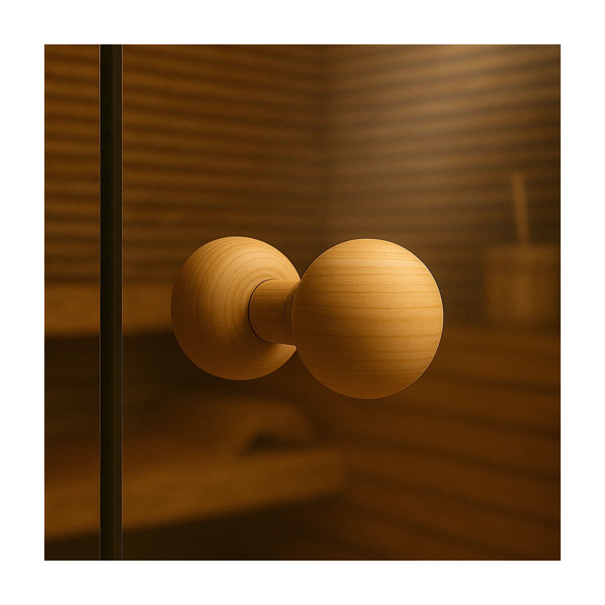 Wooden Door Knobs for Sauna