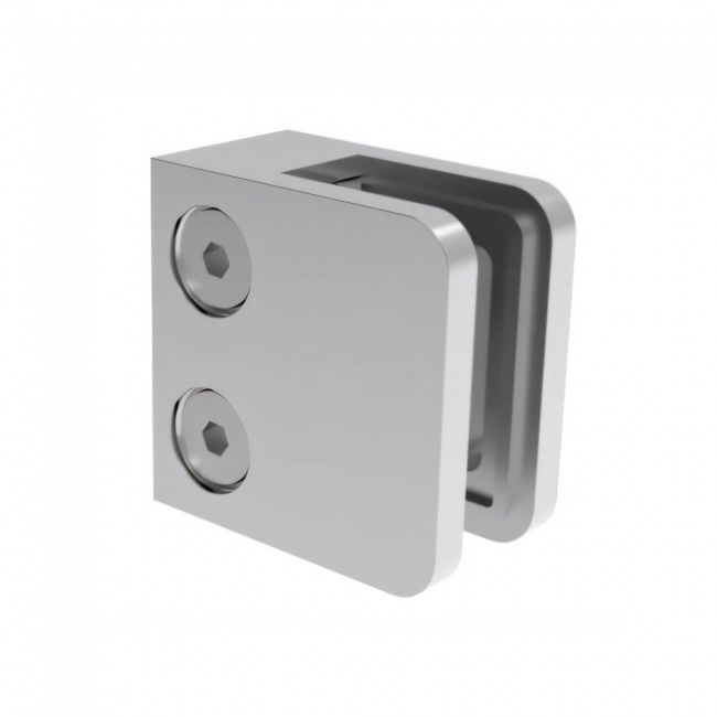 Flat Back Glass Clamps | Balustrades Brackets with Flat Base | Glass ...