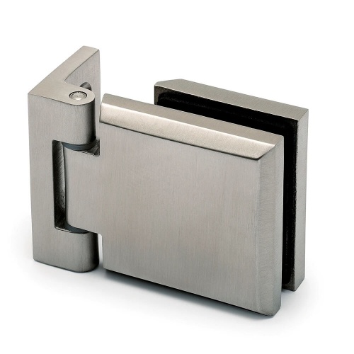 Square Glass Door Hinge with Bevelled Edge