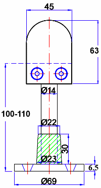 Adjustable Shower Screen Floor Support
